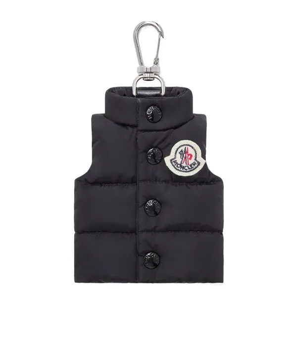 Moncler Vest-shaped Key Ring - Black