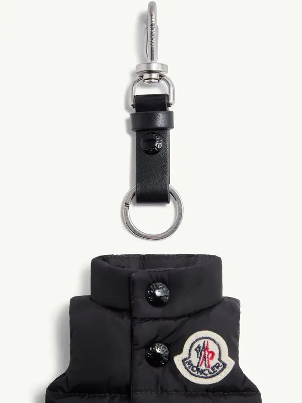 Moncler Vest-shaped Key Ring - Black