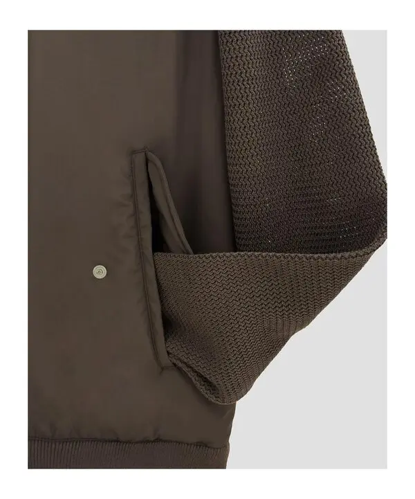 Herno Paneled Jacket With Zip Closure - Black