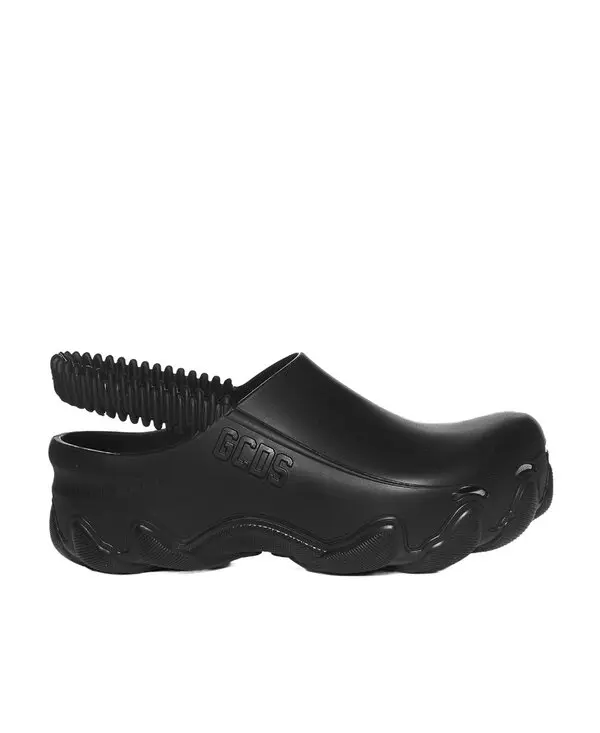 Gcds Embossed Logo Slingback Clogs