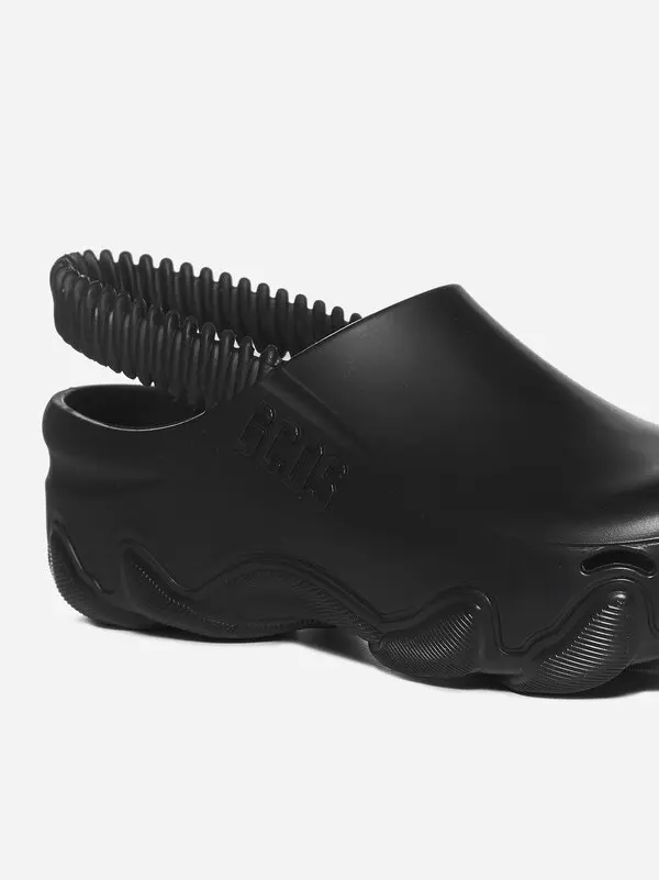 Gcds Embossed Logo Slingback Clogs