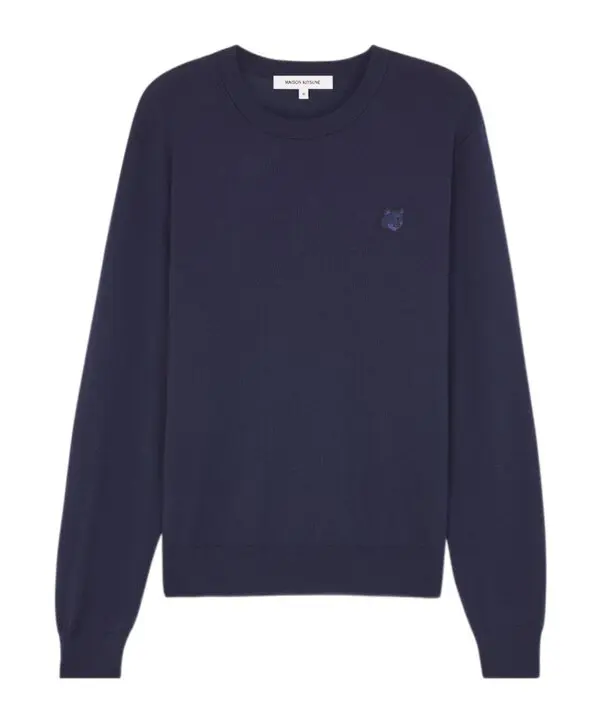 Maison Kitsuné Bold Fox Head Patch Knitted Jumper