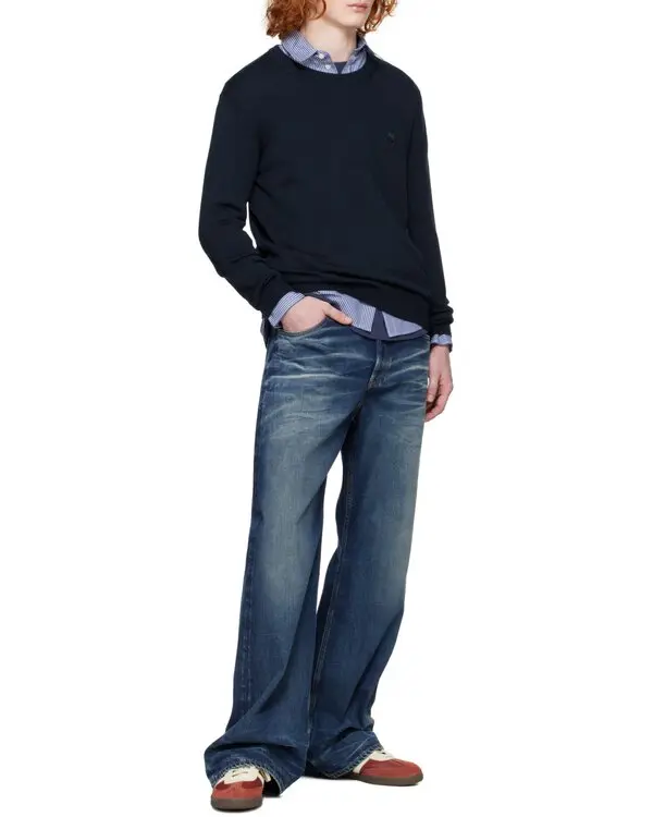 Maison Kitsuné Bold Fox Head Patch Knitted Jumper