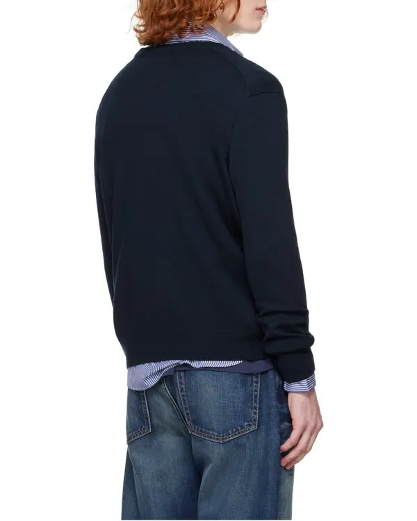 Maison Kitsuné Bold Fox Head Patch Knitted Jumper