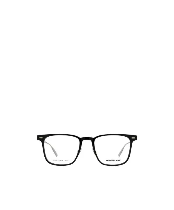 Montblanc Square Frame Eyeglasses - Black-silver