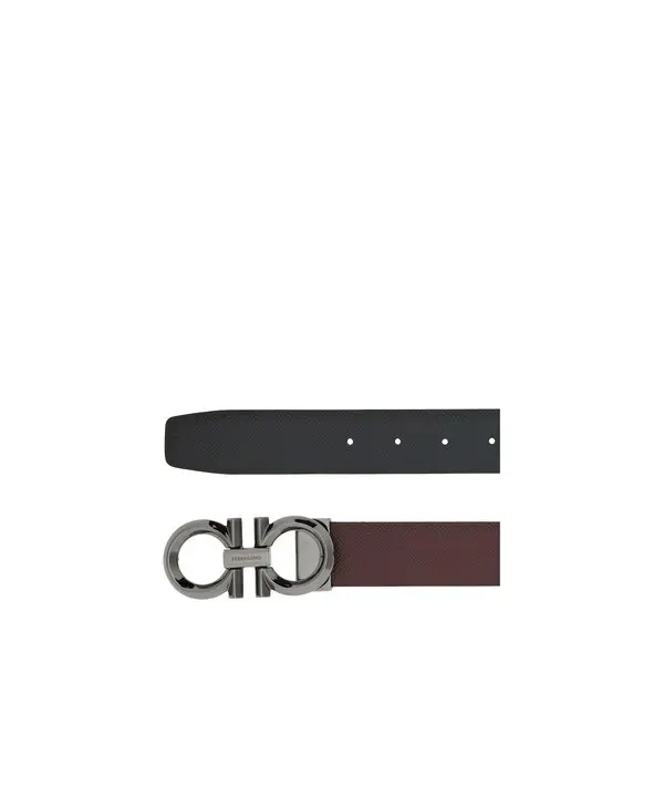 FERRAGAMO Gancini Buckle Belt - Red