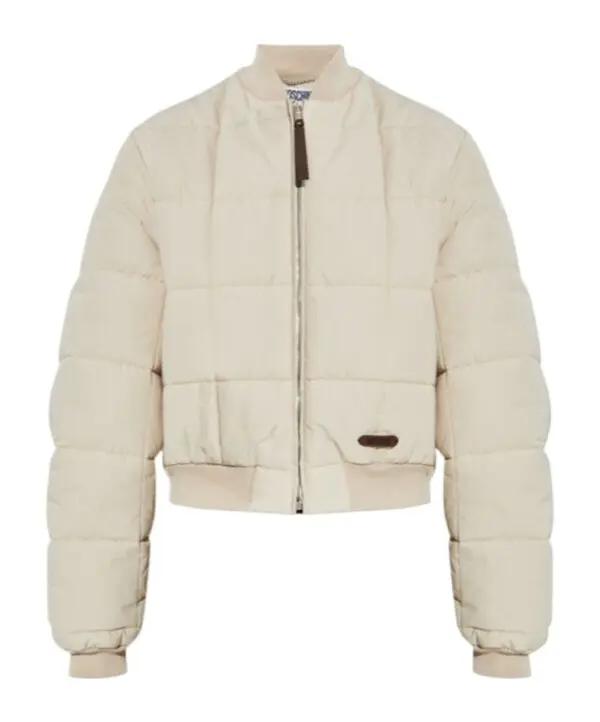 Moschino Padded Quilted Jacket - Cream