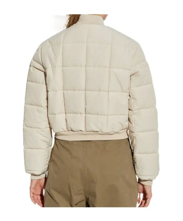 Moschino Padded Quilted Jacket - Cream