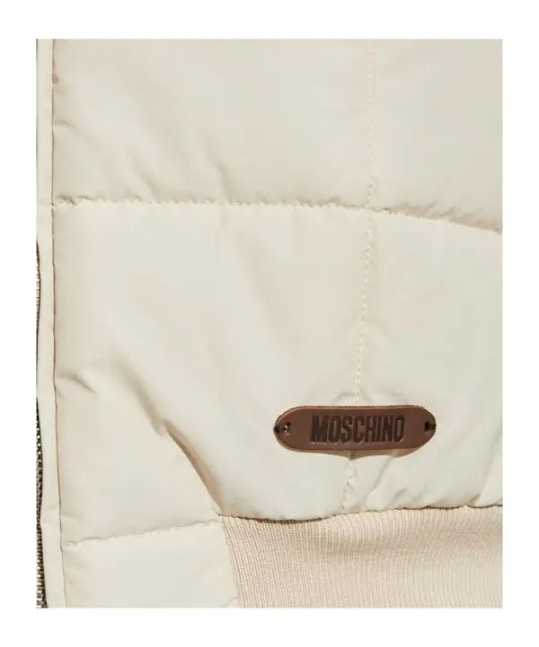 Moschino Padded Quilted Jacket - Cream