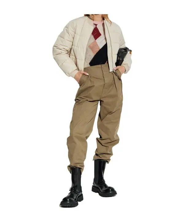 Moschino Padded Quilted Jacket - Cream