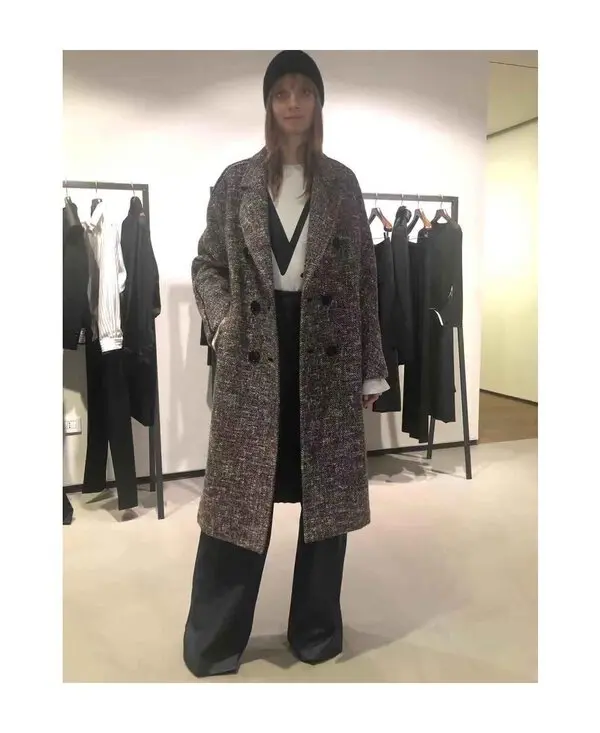 Max Mara Teatino Double-breasted Wool Long Coat