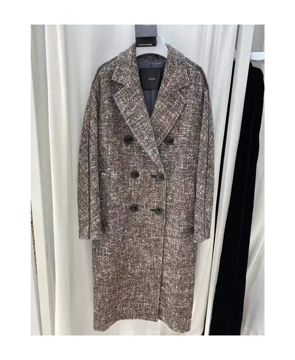 Max Mara Teatino Double-breasted Wool Long Coat