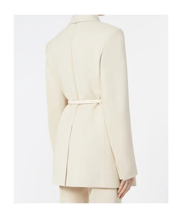 Sportmax Belted Blazer With Asymmetrical Detailing