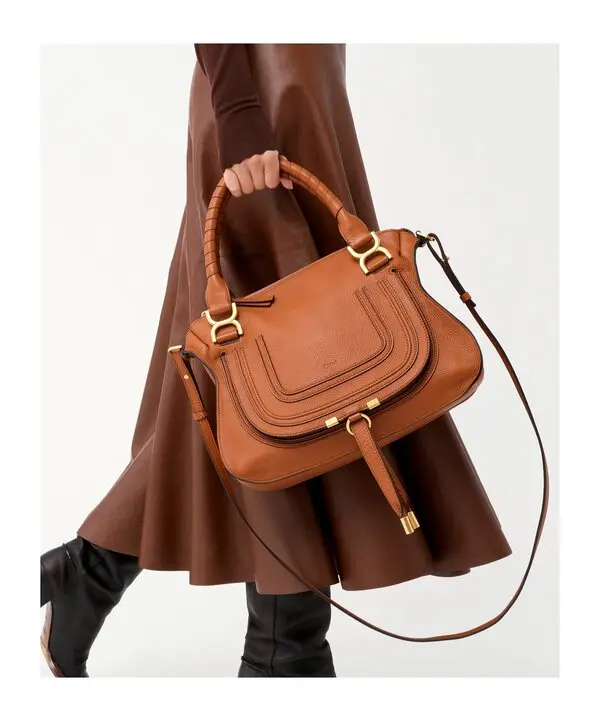 Chloé Marcie Foldover Tote Bag - Brown