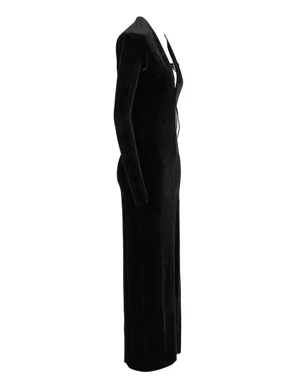 AMAZUIN Lara Velvet Maxi Dress
