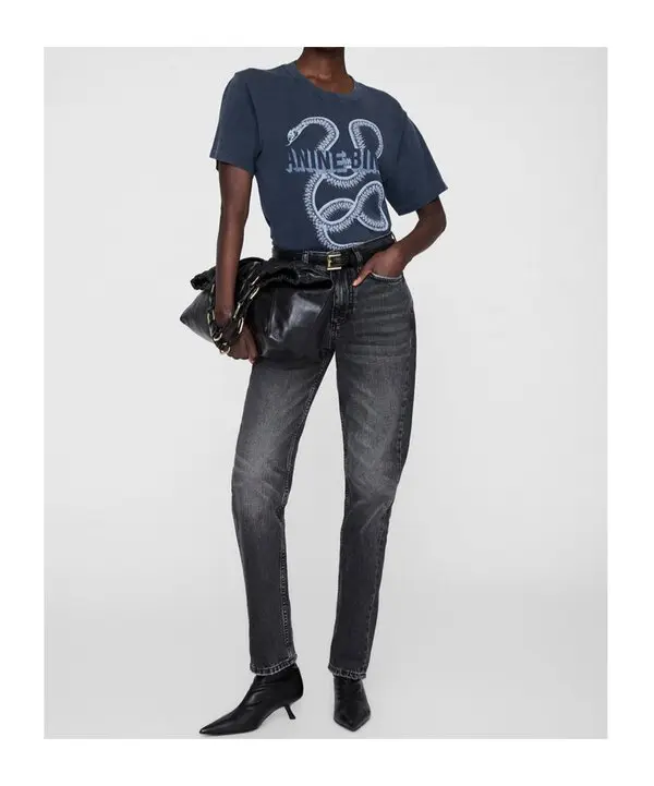 ANINE BING Graphic Snake T-shirt