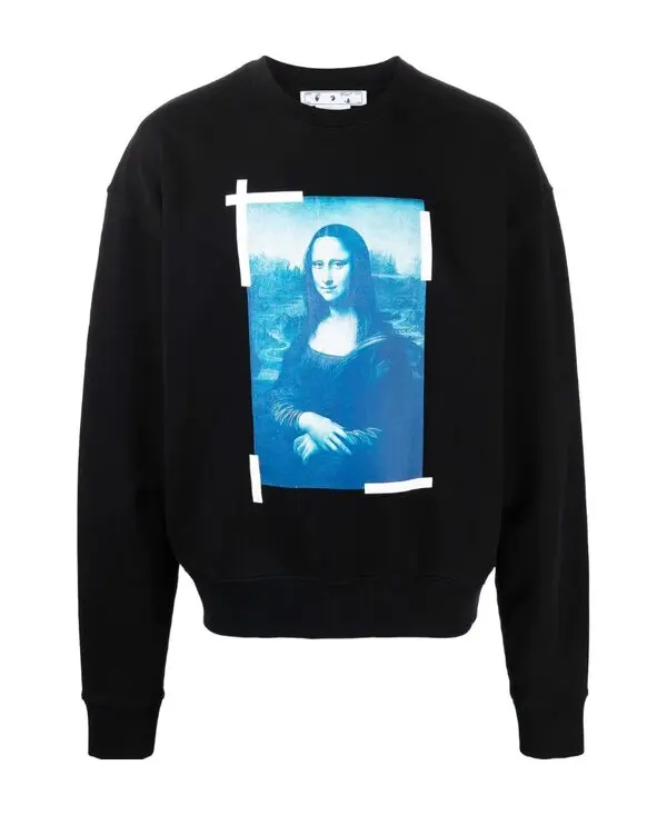 Off-White Mona Lisa Crewneck Sweatshirt - Black