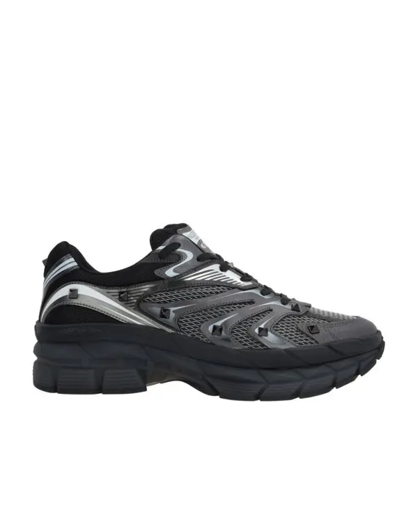 Valentino Garavani Rockstud Embellished Low-top Sneakers - Black