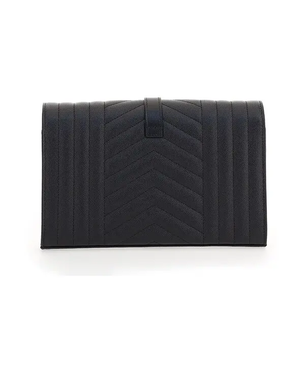 Saint Laurent Monogram Wallet - Black