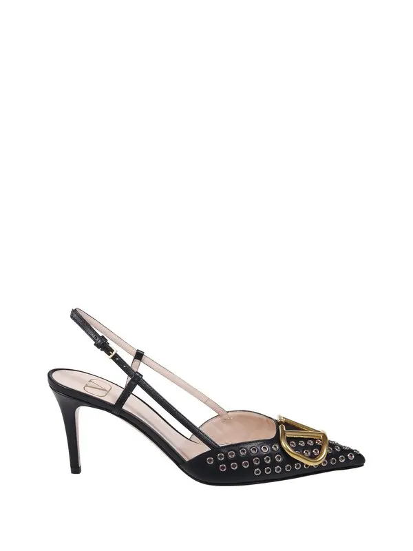 Valentino Garavani Vlogo Studded Slingback Pumps