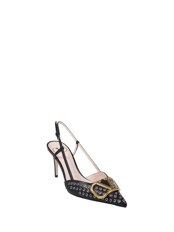 Valentino Garavani Vlogo Studded Slingback Pumps