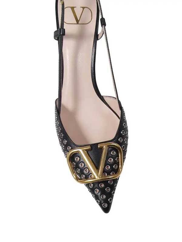 Valentino Garavani Vlogo Studded Slingback Pumps