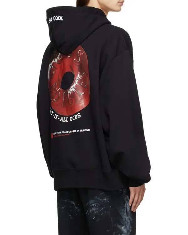 Gcds Donut Graphic Drawstring Hoodie