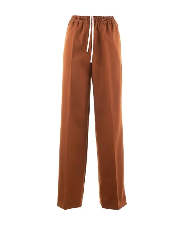 Max Mara Logo Elastic Sweatpants - Brown