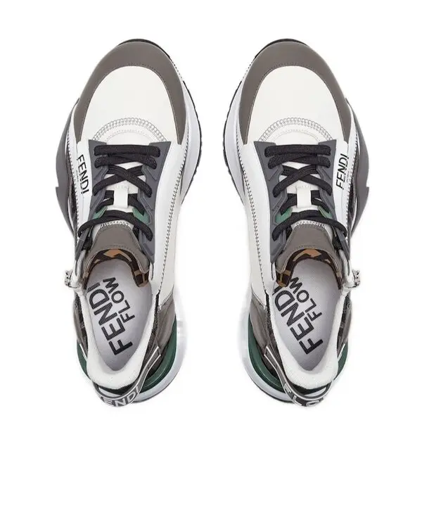 Fendi Flow Ff Jacquard Sneakers - Black