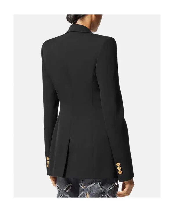 Versace Single-breasted Notched Lapel Blazer