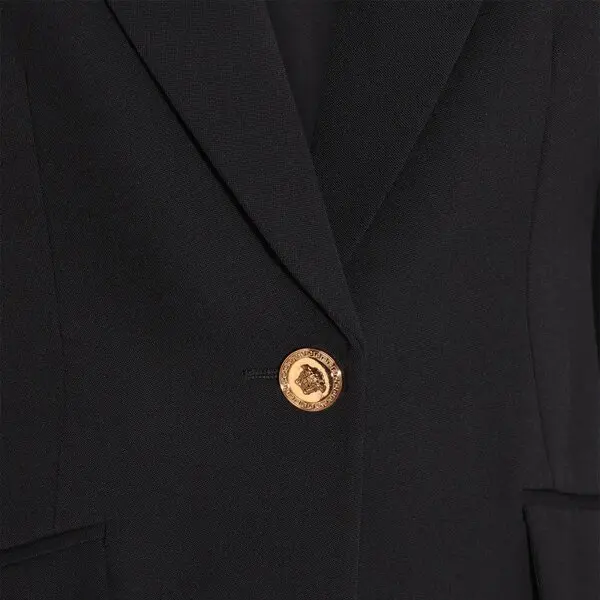 Versace Single-breasted Notched Lapel Blazer