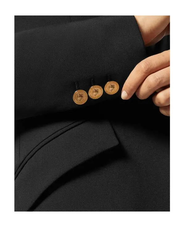Versace Single-breasted Notched Lapel Blazer