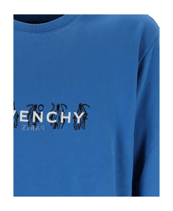 Givenchy Reverse Logo Printed Crewneck Sweatshirt
