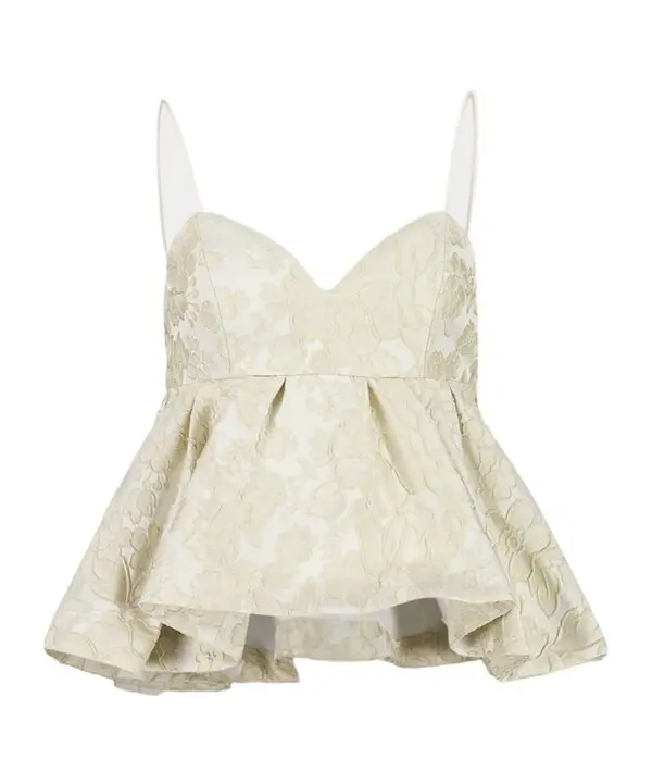 La DoubleJ Satine Top With Spaghetti Straps And Tie-up Back - No