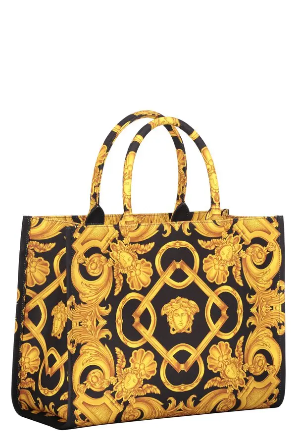 Versace Medusa Barocco Top Handle Bag - Black