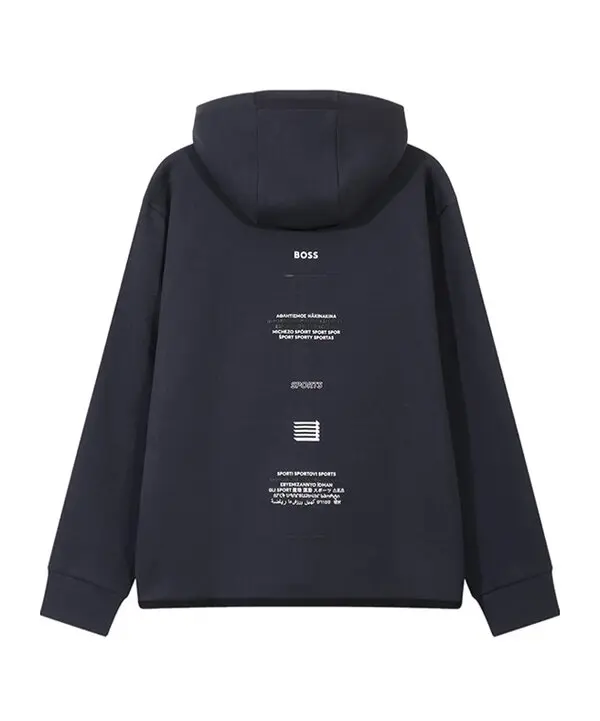 Hugo Boss Logo Print Zip-up Hoodie