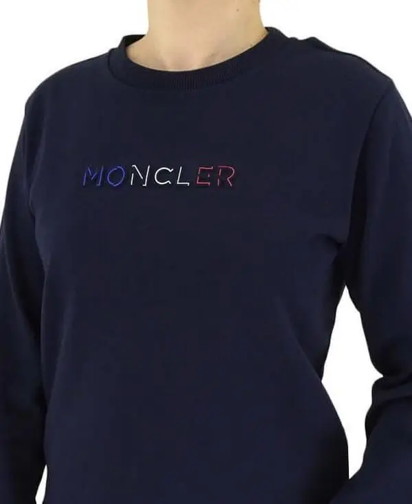 Moncler Logo Patch Crewneck Sweatshirt