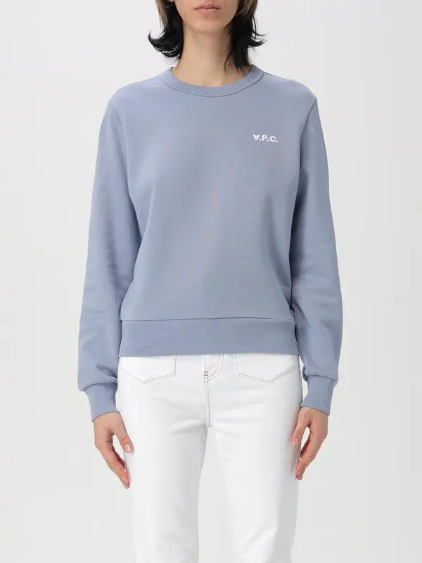 A.p.c. Logo Flocked Boxy Fit Sweatshirt