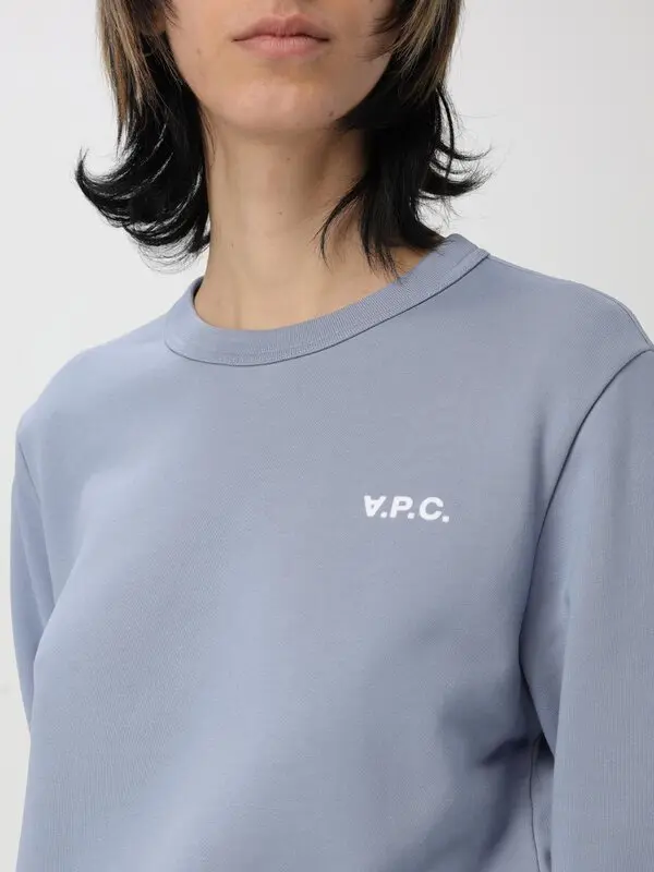 A.p.c. Logo Flocked Boxy Fit Sweatshirt