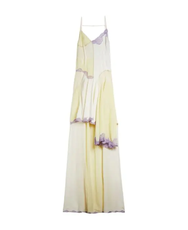 Sportmax Lace Detail Strappy Layered Maxi Dress