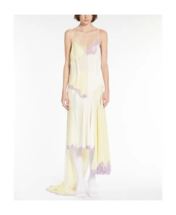 Sportmax Lace Detail Strappy Layered Maxi Dress