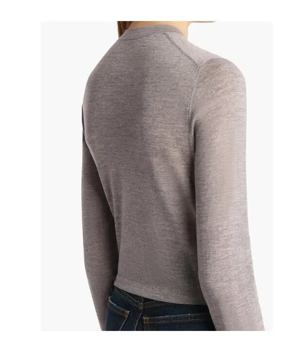 Khaite Button-front Wool-blend Cardigan - Gray