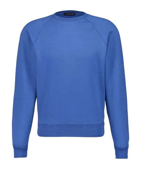 TOM FORD Long-sleeved Crewneck Sweatshirt - Blue