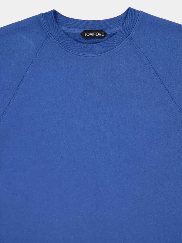 TOM FORD Long-sleeved Crewneck Sweatshirt - Blue
