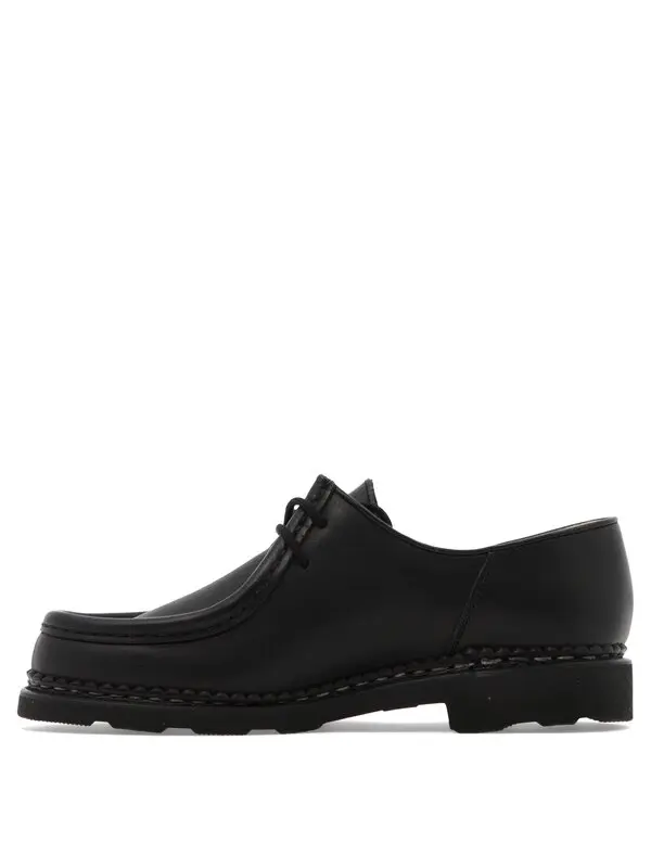 Paraboot Lace-up Moccasins With Rubber Soles
