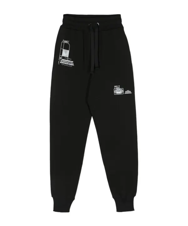 Dolce & Gabbana Printed Cotton Track Pants - Black