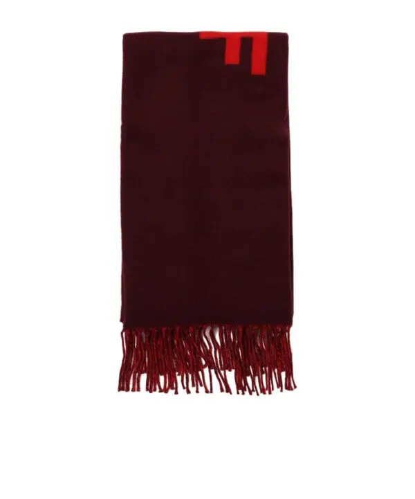 Marc Jacobs Logo Fringed Scarf - Brown