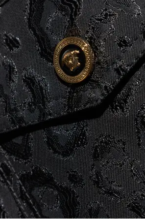 Versace Leopard-print Long-sleeve Shirt