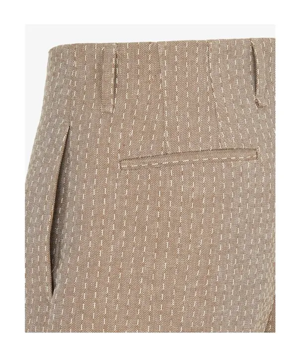 Fendi Tailored Bermuda Shorts With Contrasting Stitching - Beige