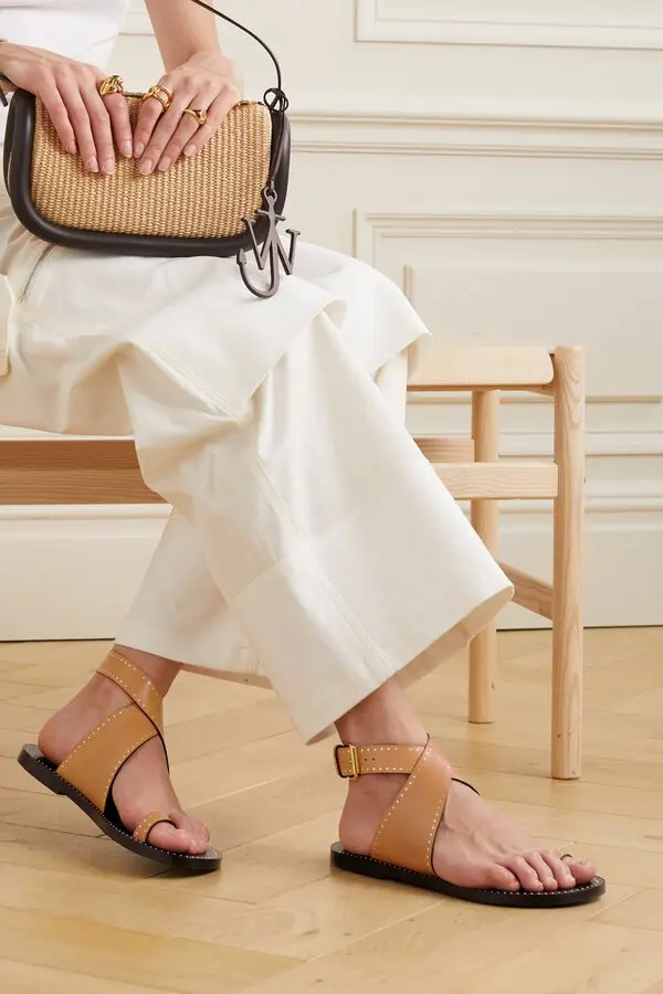 Isabel Marant Étoile Flat Sandals With Stud Embellishments - Pink